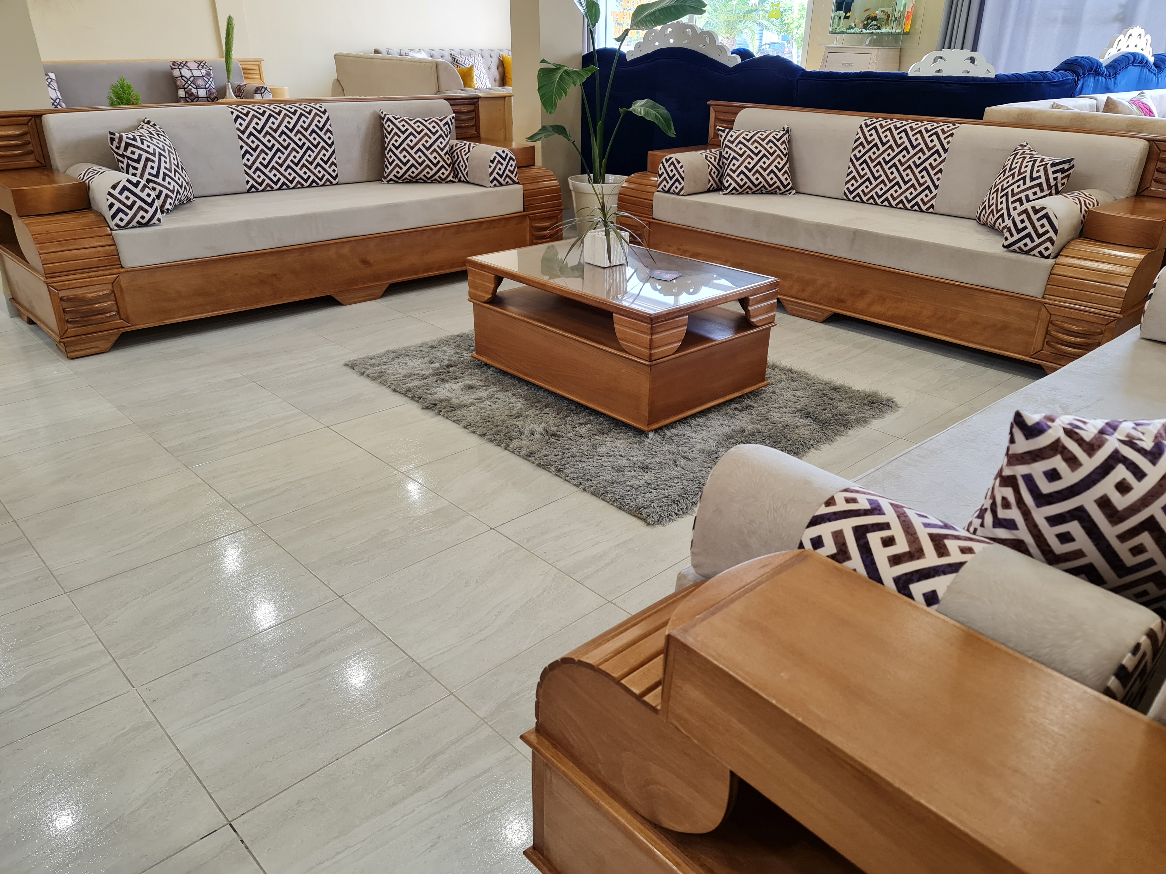 Salon blenz 12 place avec table basse - Meubles et décoration Tunisie