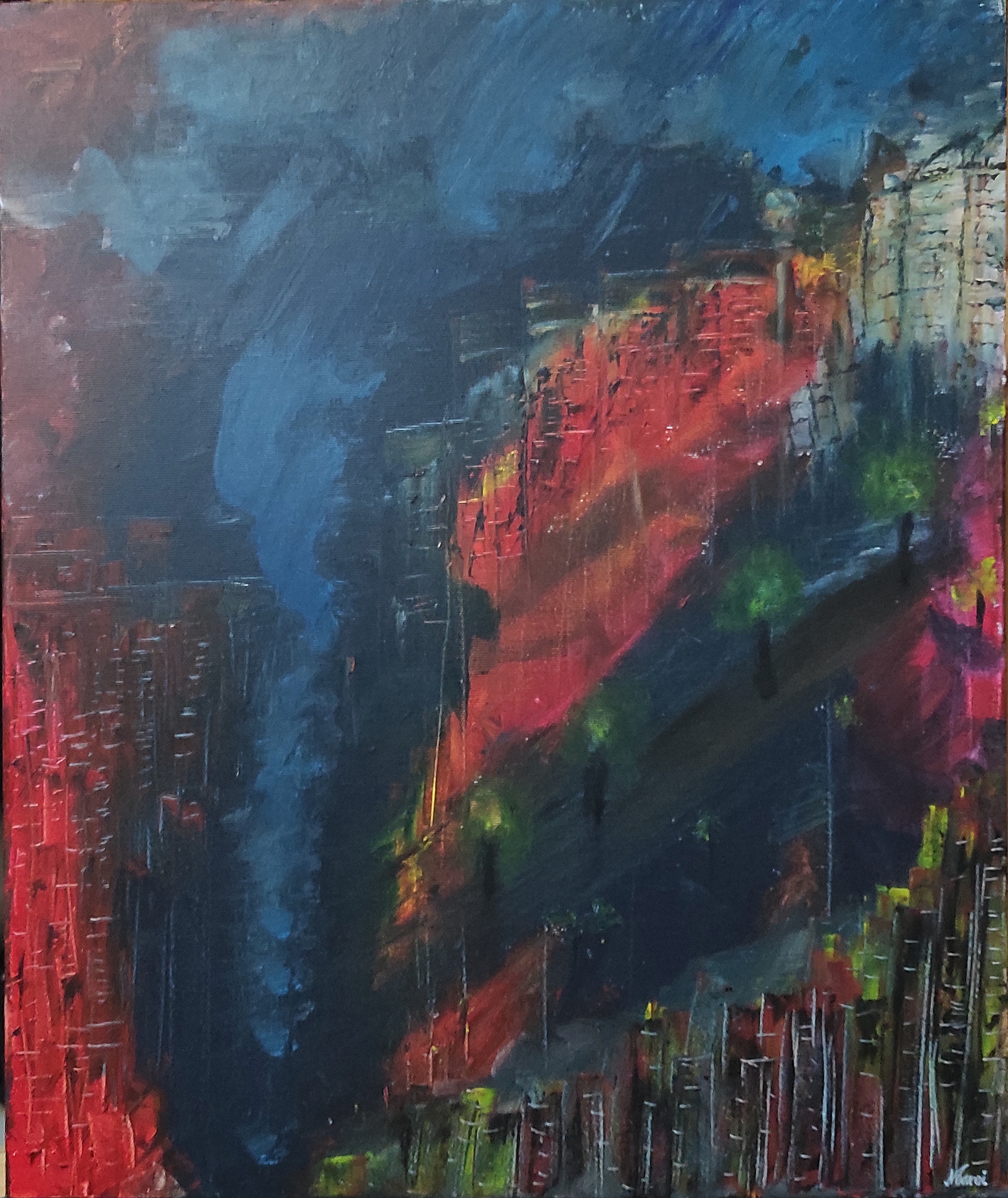 Tableau peinture acrylique originale - Meubles et décoration Tunisie